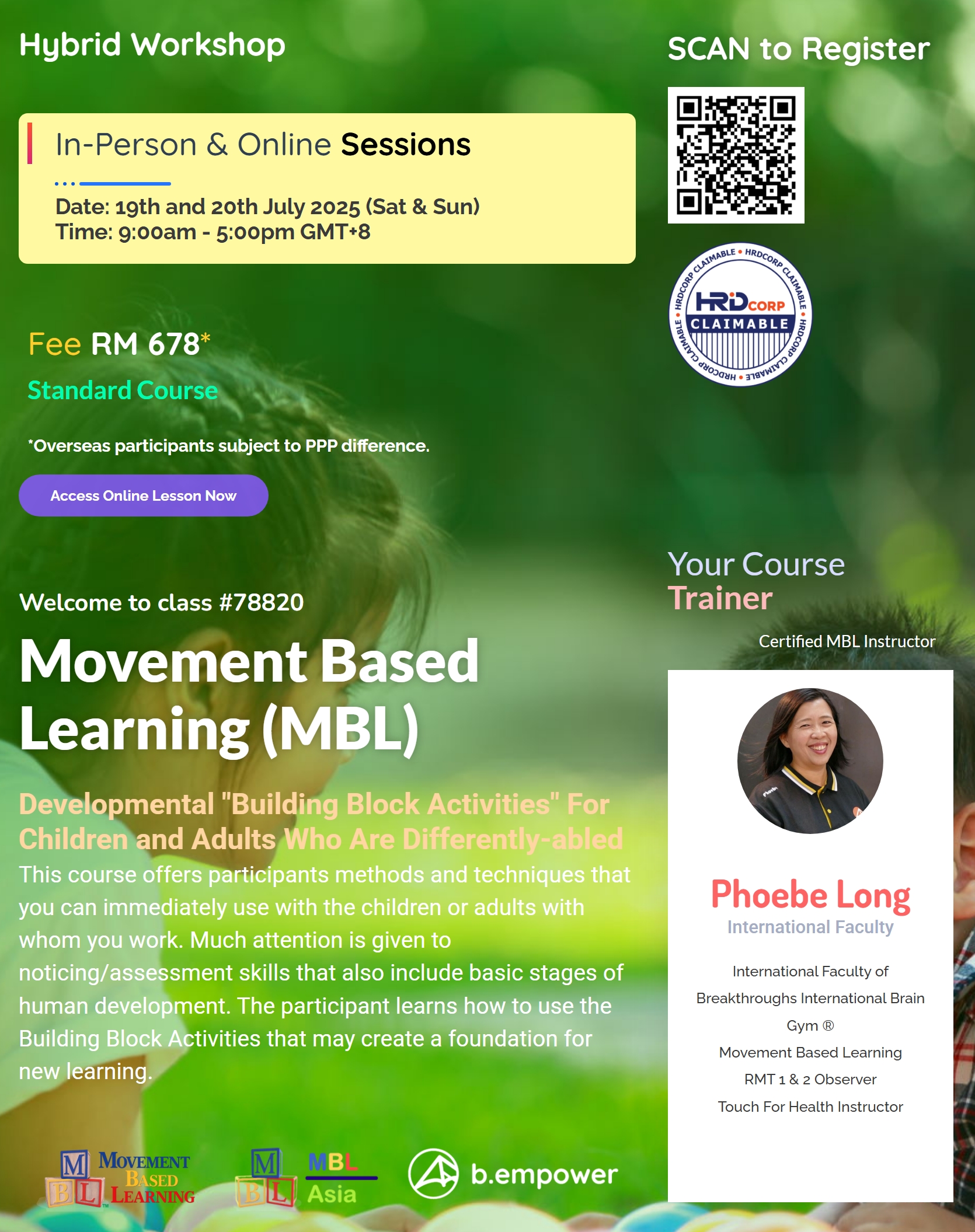 Movement Based Learning Online Workshop (78820) – Empwr2u